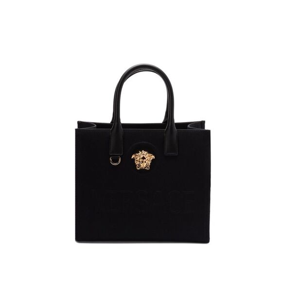 Versace | Bags | Versace Women La Medusa Canvas Small Tote Bag | Poshmark